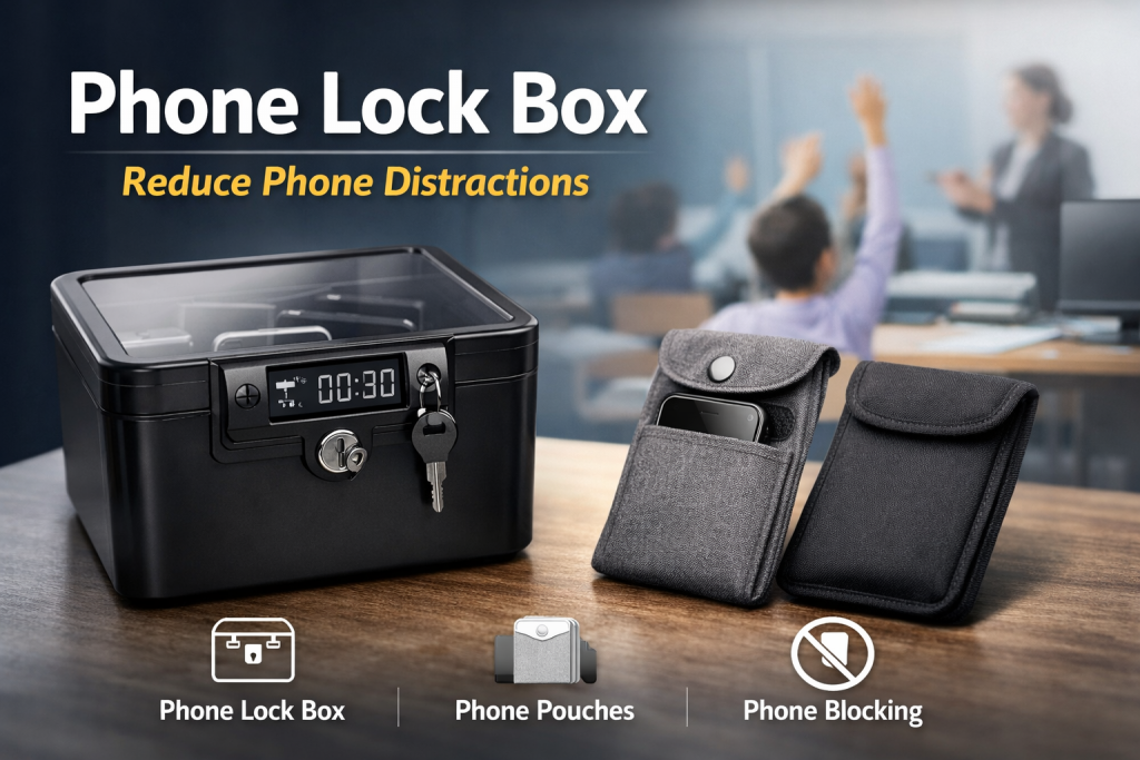 Phone Lock Box for Schools & Offices | Reduce Phone Distractions